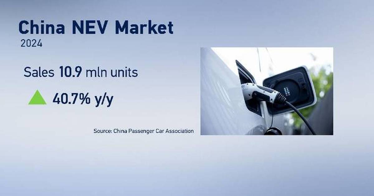 China's passenger NEV market sees double-digit rise in output, sales in ...
