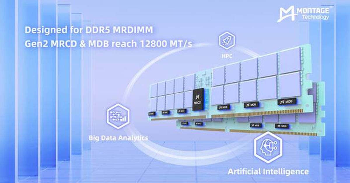 Montage Technology Delivers Gen2 MRCD & MDB Engineering Samples for DDR5 MRDIMM
