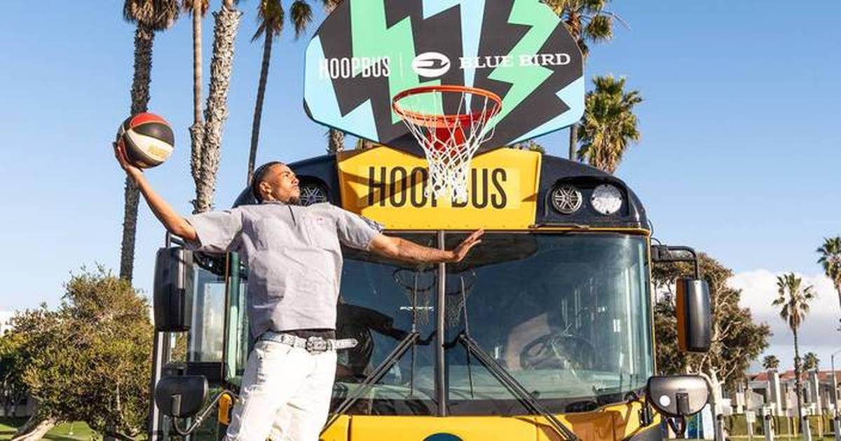 Blue Bird Donates Electric School Bus to Hoop Bus