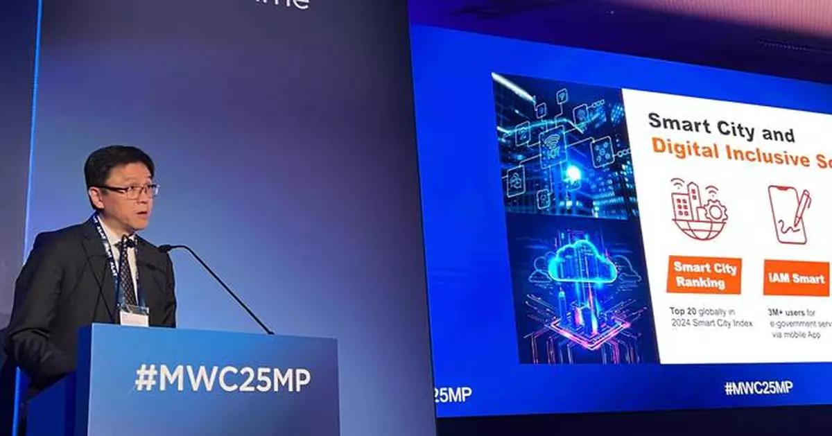Professor Sun Dong Highlights Hong Kong's Innovation Journey at MWC 2025 Keynote