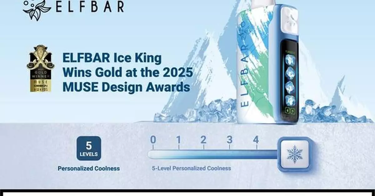 ELFBAR wins gold at the 2025 MUSE Design Awards