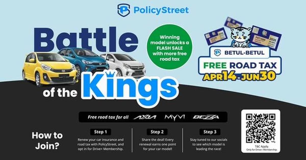 Ready, Set, Renew: PolicyStreet Launches Battle of the Kings Campaign for Myvi, Bezza, & Axia ...