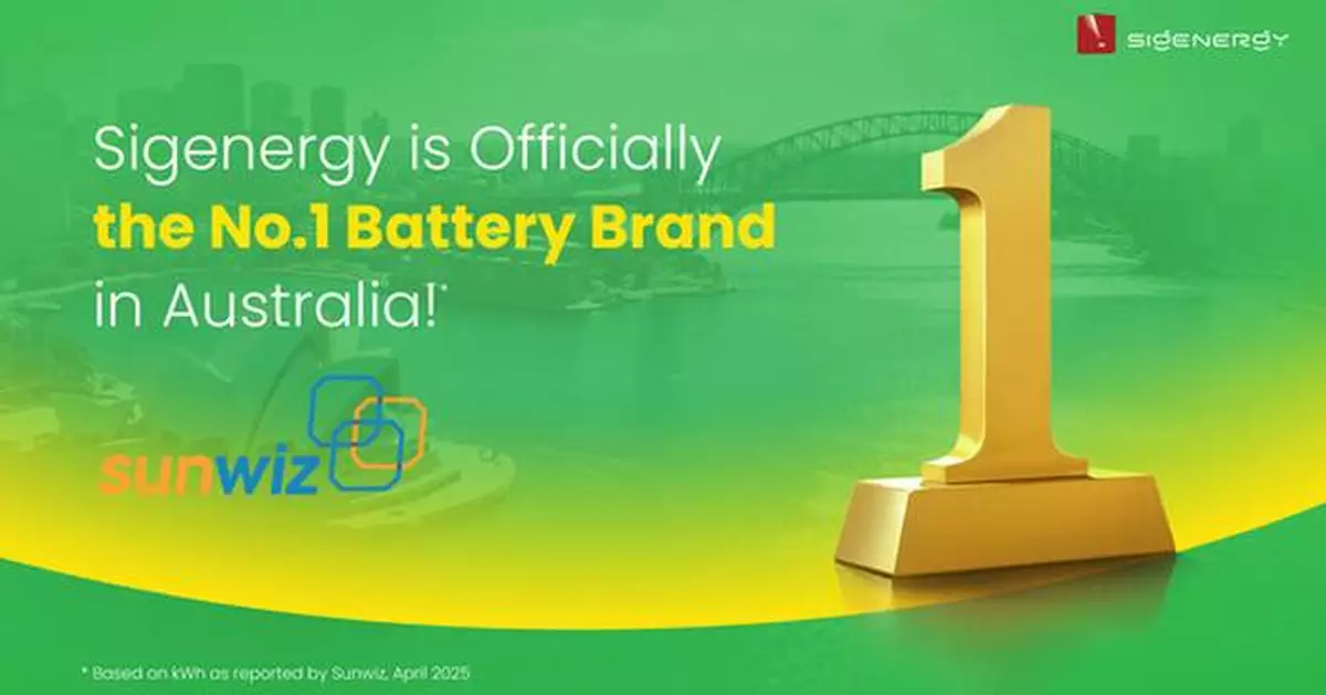 Sigenergy Becomes Australia's Top Battery Brand by Market Share, SunWiz ...