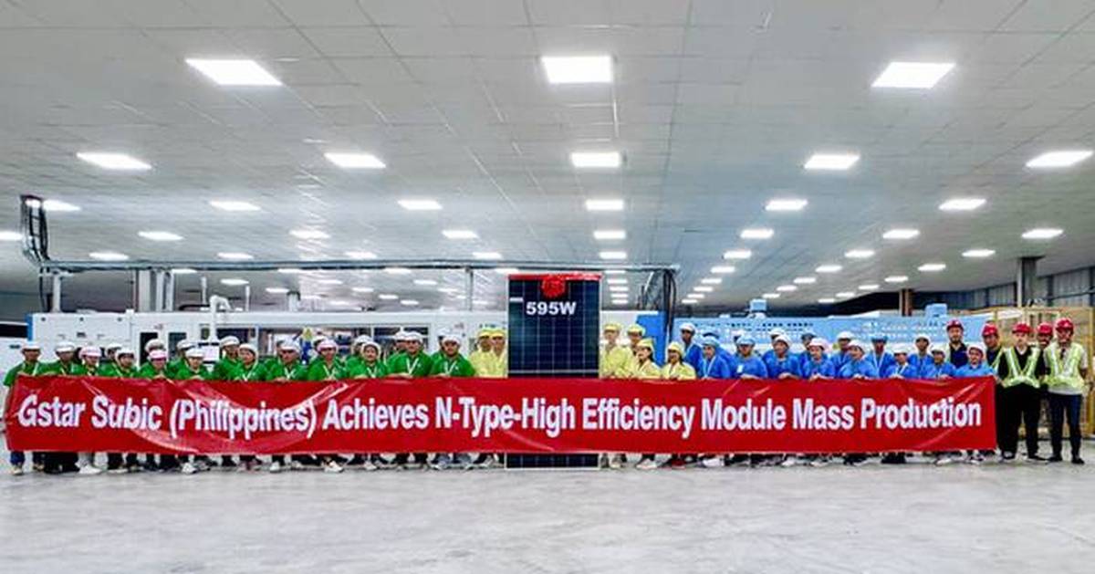 Gstar Subic Philippines: First N-Type High-Efficiency Module ...