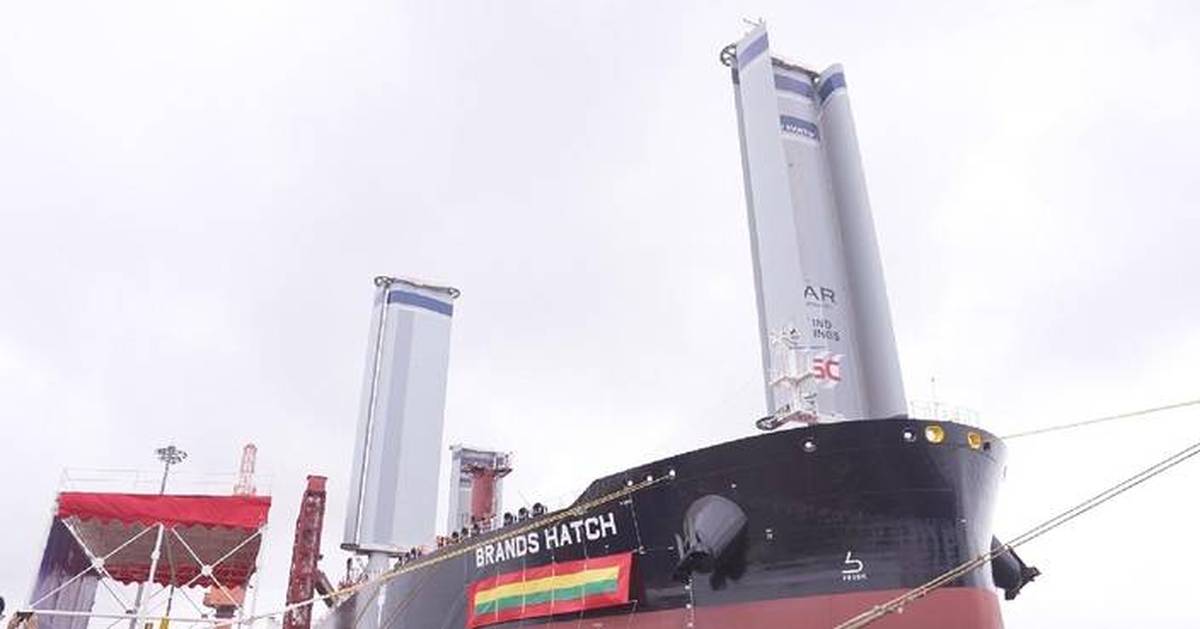China to deliver world's first sail-assisted Aframax tanker