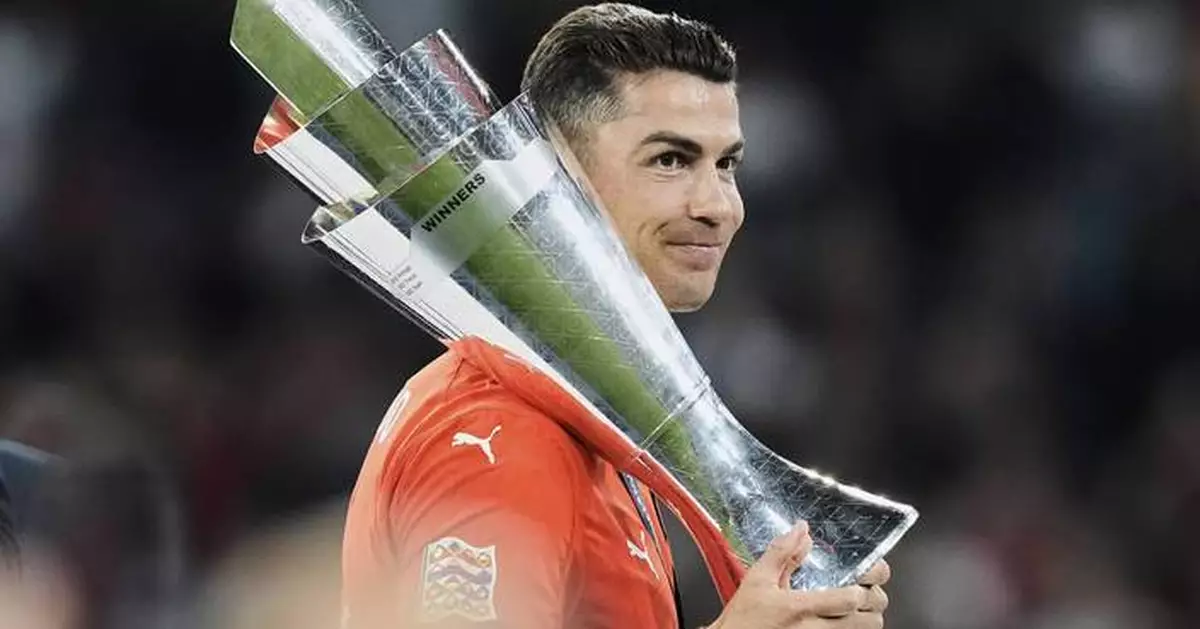 Cristiano Ronaldo sheds tears of joy after Portugal's Nations League triumph