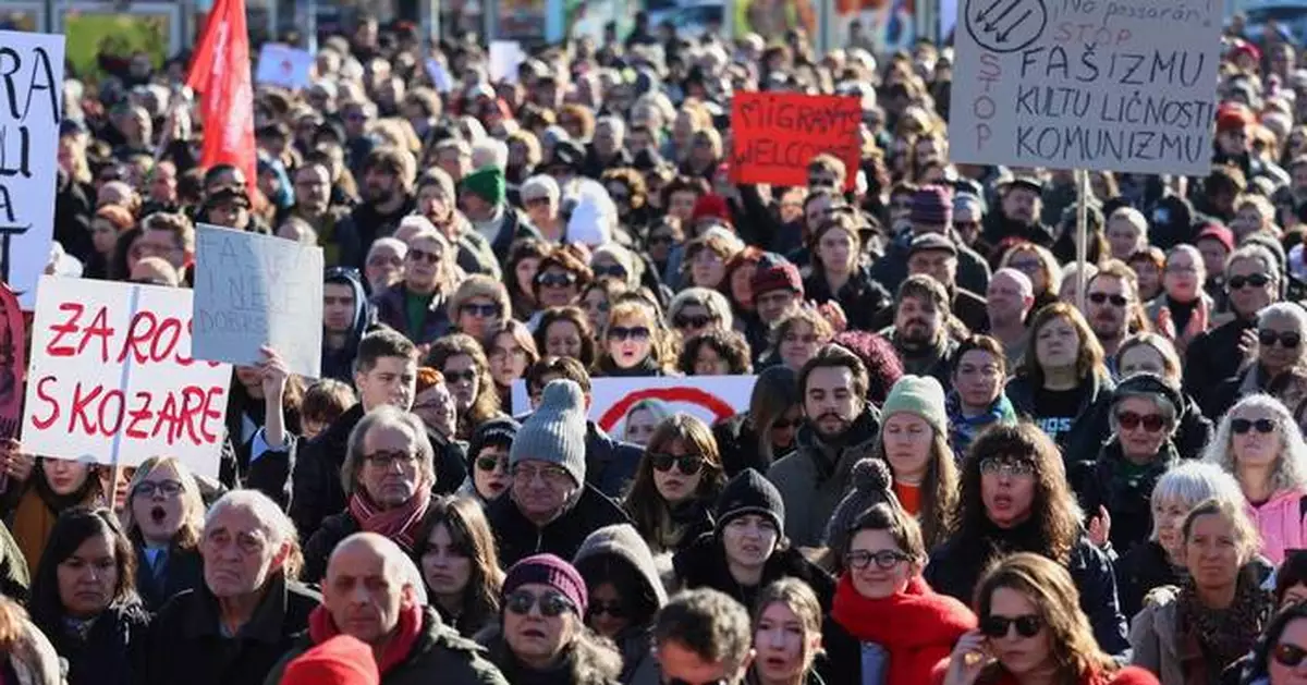 Thousands protest far-right surge in Croatia following incidents