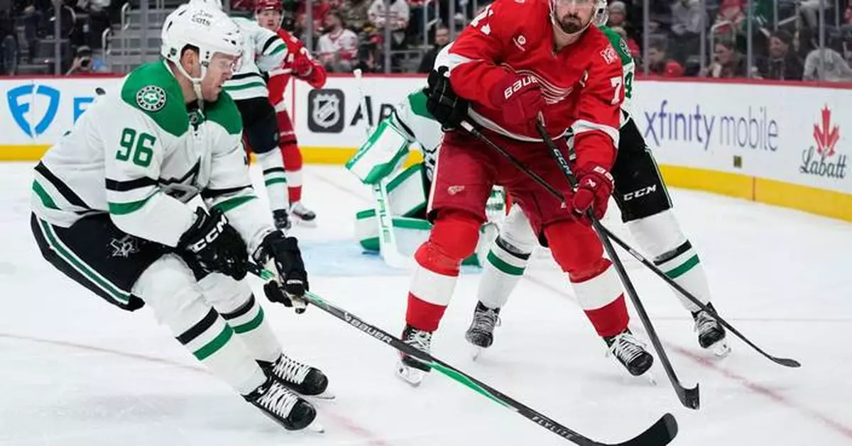 Larkin gets tying goal late in 3rd and winner in OT as Red Wings beat ...