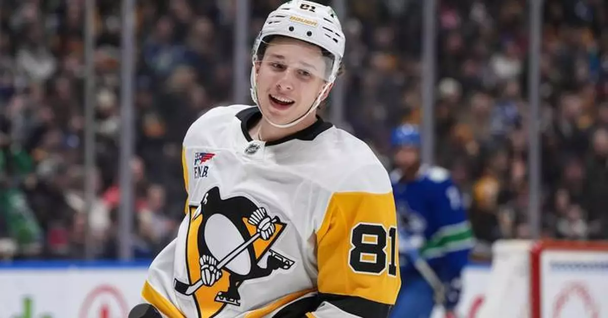 Rookie Ben Kindel scores twice, leads Penguins to a 3-2 win over the ...