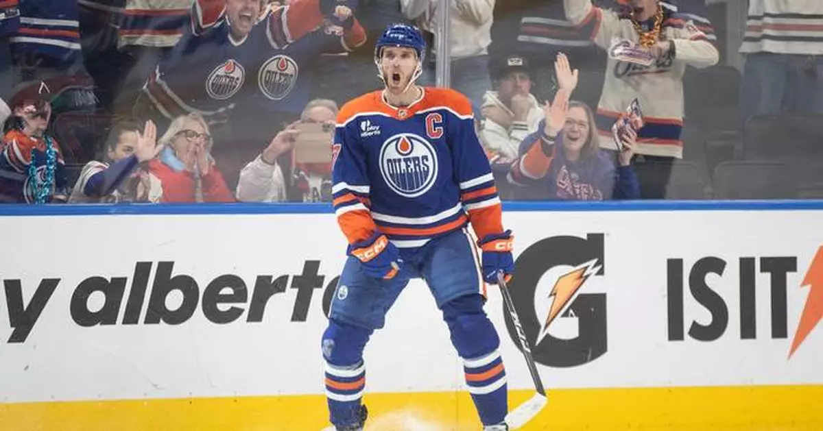 McDavid scores in OT, Bouchard nets hat trick as Oilers edge Capitals 6-5