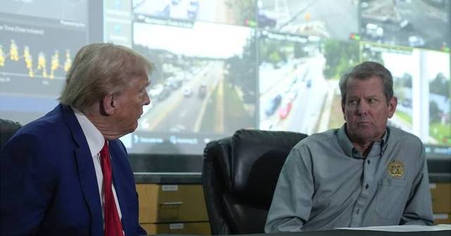 Donald Trump and Georgia Gov. Brian Kemp use hurricane recovery to make ...