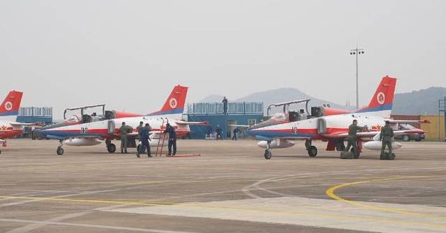 China's Red Falcon air demonstration team arrives for Zhuhai airshow