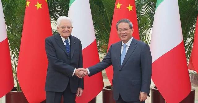 Chinese premier meets with Italian president in Beijing