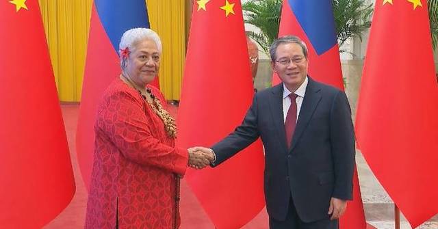 Chinese premier calls for deepened cooperation with Samoa