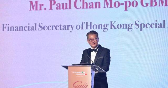 Paul Chan Celebrates Strong Italy-Hong Kong Economic Ties at Gala Night ...
