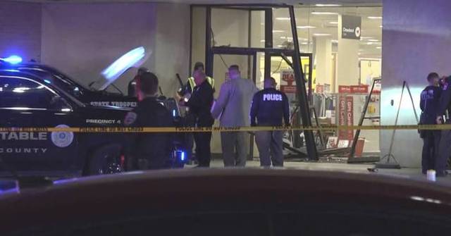 Pickup truck driver killed by police after driving through Texas mall ...