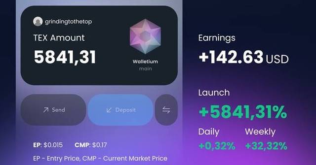 Walletium Introduces the TEX Token