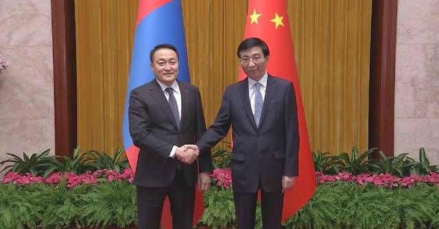Top political advisor meets chairman of Mongolia's State Great Hural