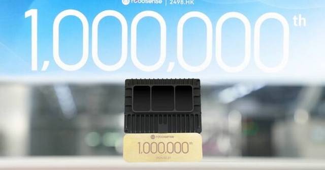 RoboSense Achieves Milestone with Production and Delivery of Its 1 Millionth LiDAR