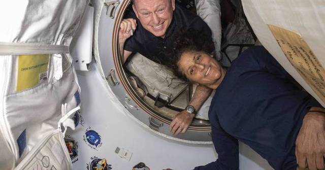 Who are the NASA astronauts who have been stuck in space for 9 months?