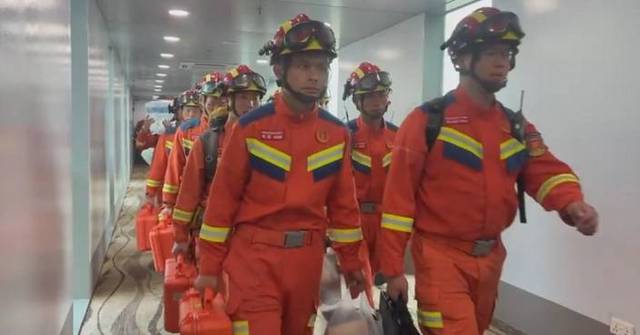 Chinese rescue team arrives in Myanmar following strong earthquake