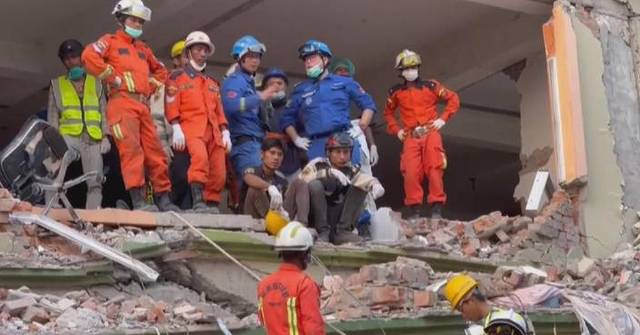 Chinese relief unit intensifies rescue efforts in Myanmar earthquake ...