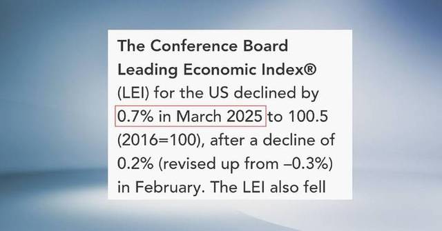 US Leading Economic Index posts sharpest drop since 2023 amid tariff ...