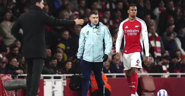 Arsenal 'worried' as defender Gabriel injured ahead of Real Madrid game ...