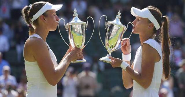 Kudermetova and Mertens win women's doubles final at Wimbledon