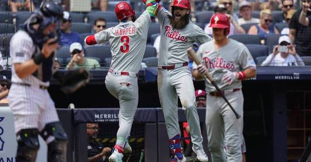 Harper and Schwarber spark the Phillies to a 9-4 win over the reeling ...