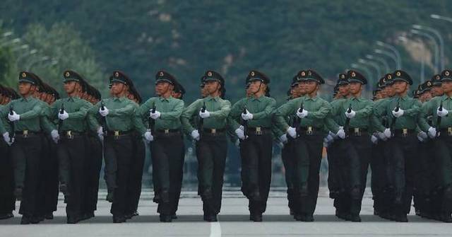 PLA ground force formation to demonstrate confident, imposing presence ...