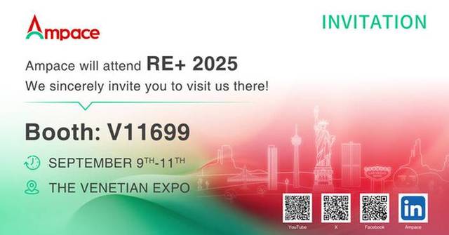 RE+ 2025: Ampace to Showcase Breakthrough Innovations and Reinforce ...