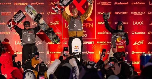 James retains his Laax halfpipe title with eye on gold at Winter Olympics