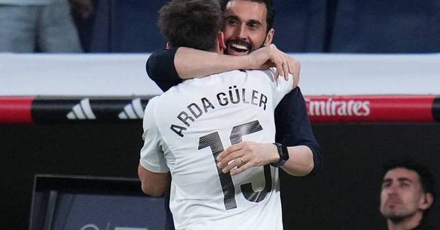 Long strike: Arda Güler scores with lobbed shot from inside Real Madrid ...