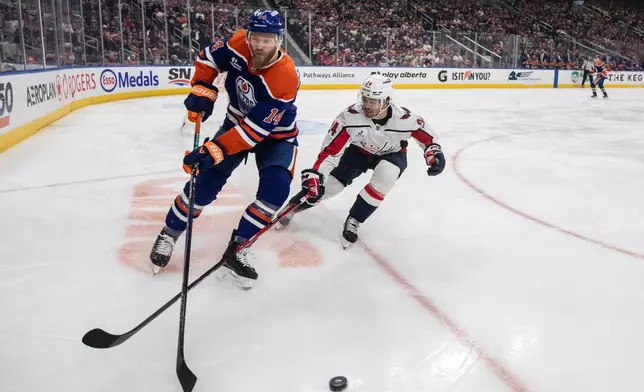 McDavid scores in OT, Bouchard nets hat trick as Oilers edge Capitals 6-5